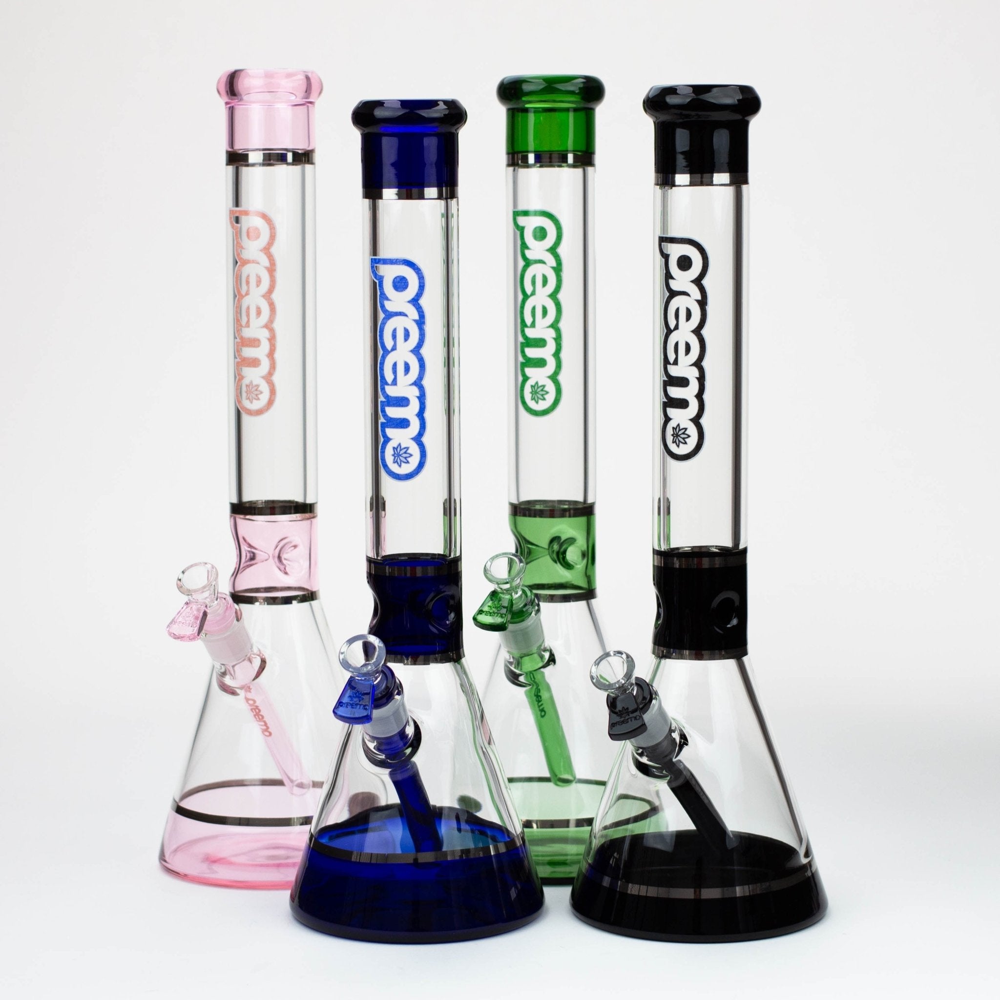 Preemo - 18" Colored Base Beaker Bong - Glasss Station