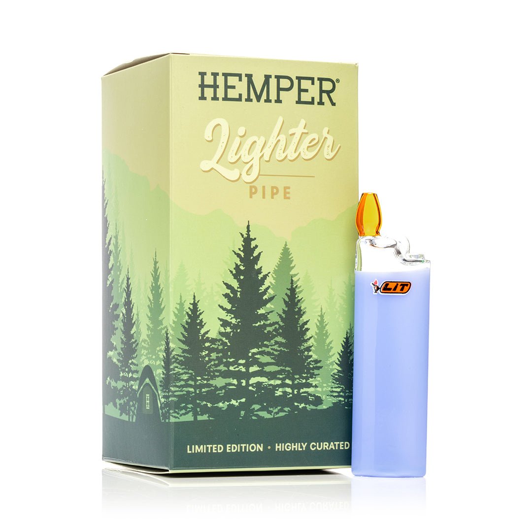 Hemper Bowlman Lighter Hand Pipe - Glasss Station