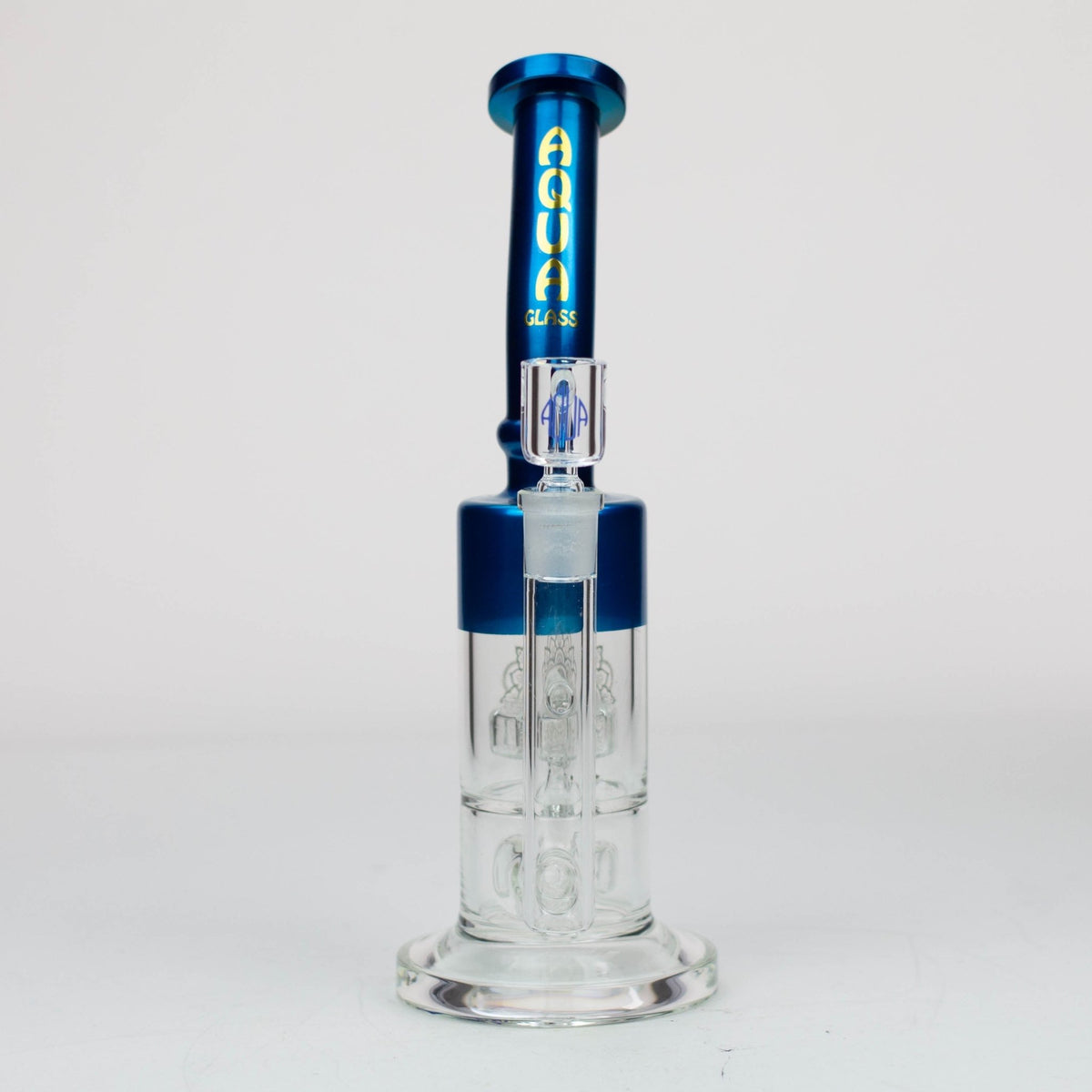AQUA Glass 2-in-1 Dual Barrel Diffuser Bong - Glasss Station