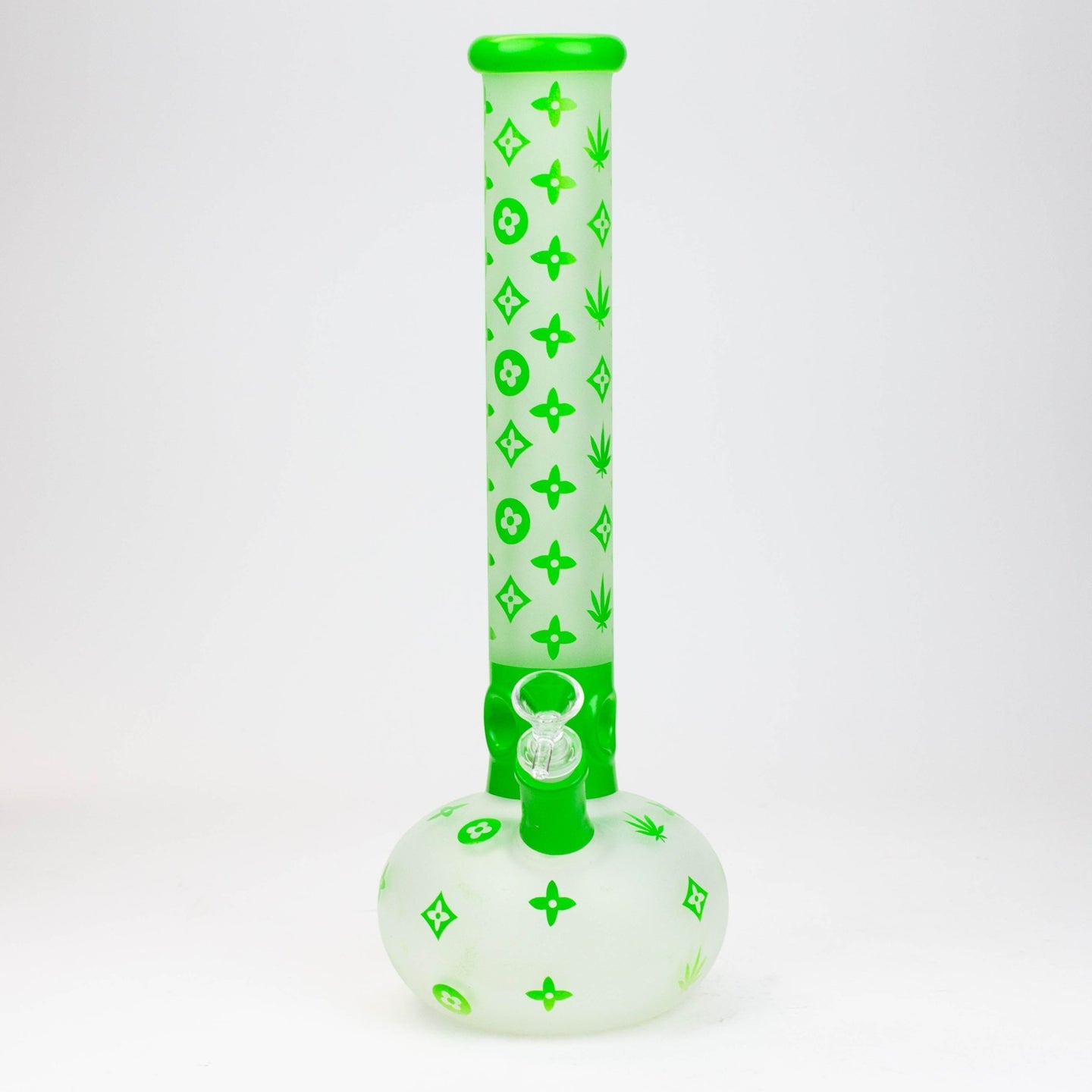 LX pattern 7mm Frosted Glass Beaker Bong - Glasss Station