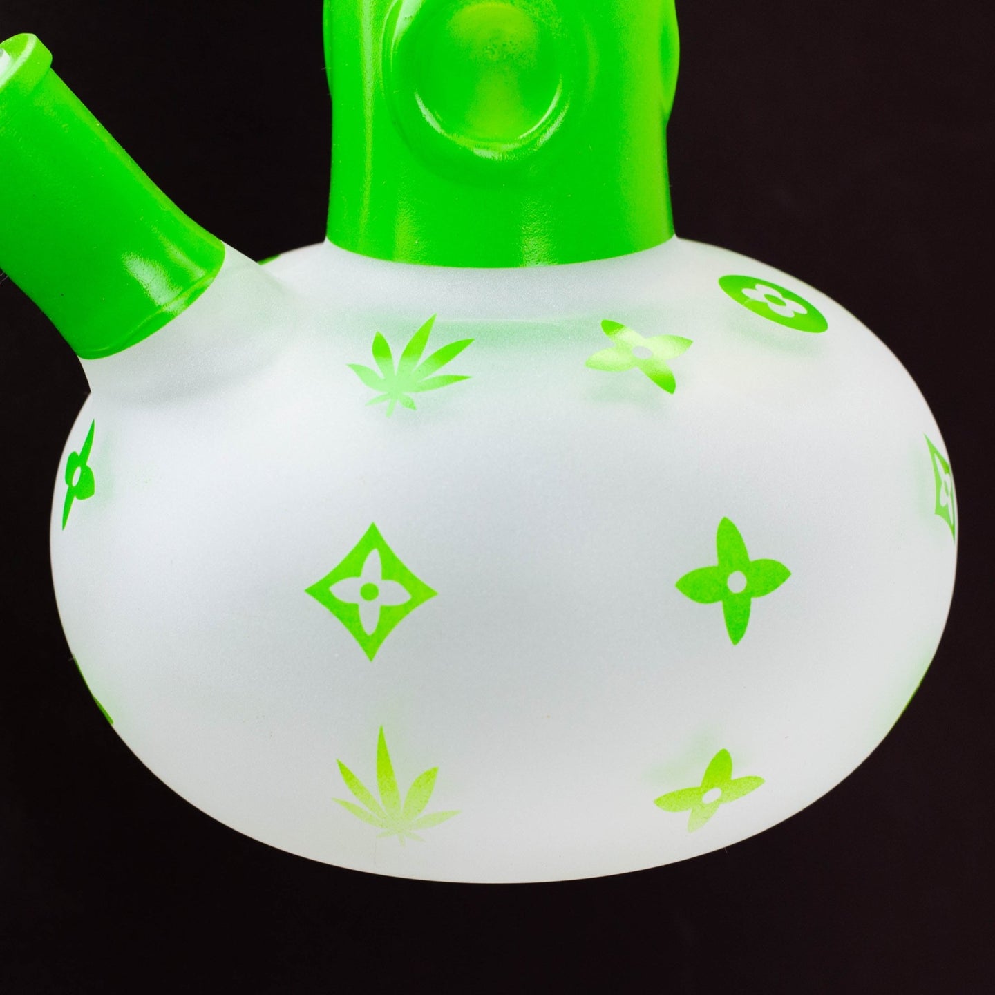 LX pattern 7mm Frosted Glass Beaker Bong - Glasss Station