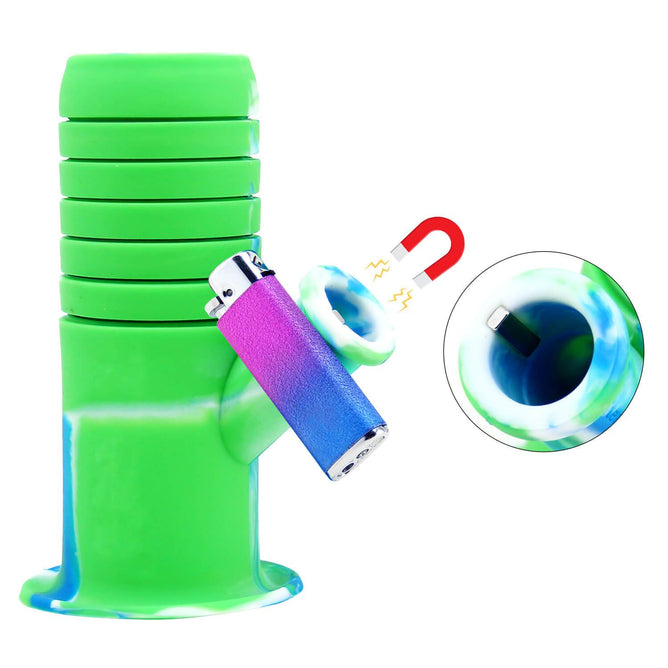 Pilot Diary Adjustable Silicone Water Pipe - Glasss Station