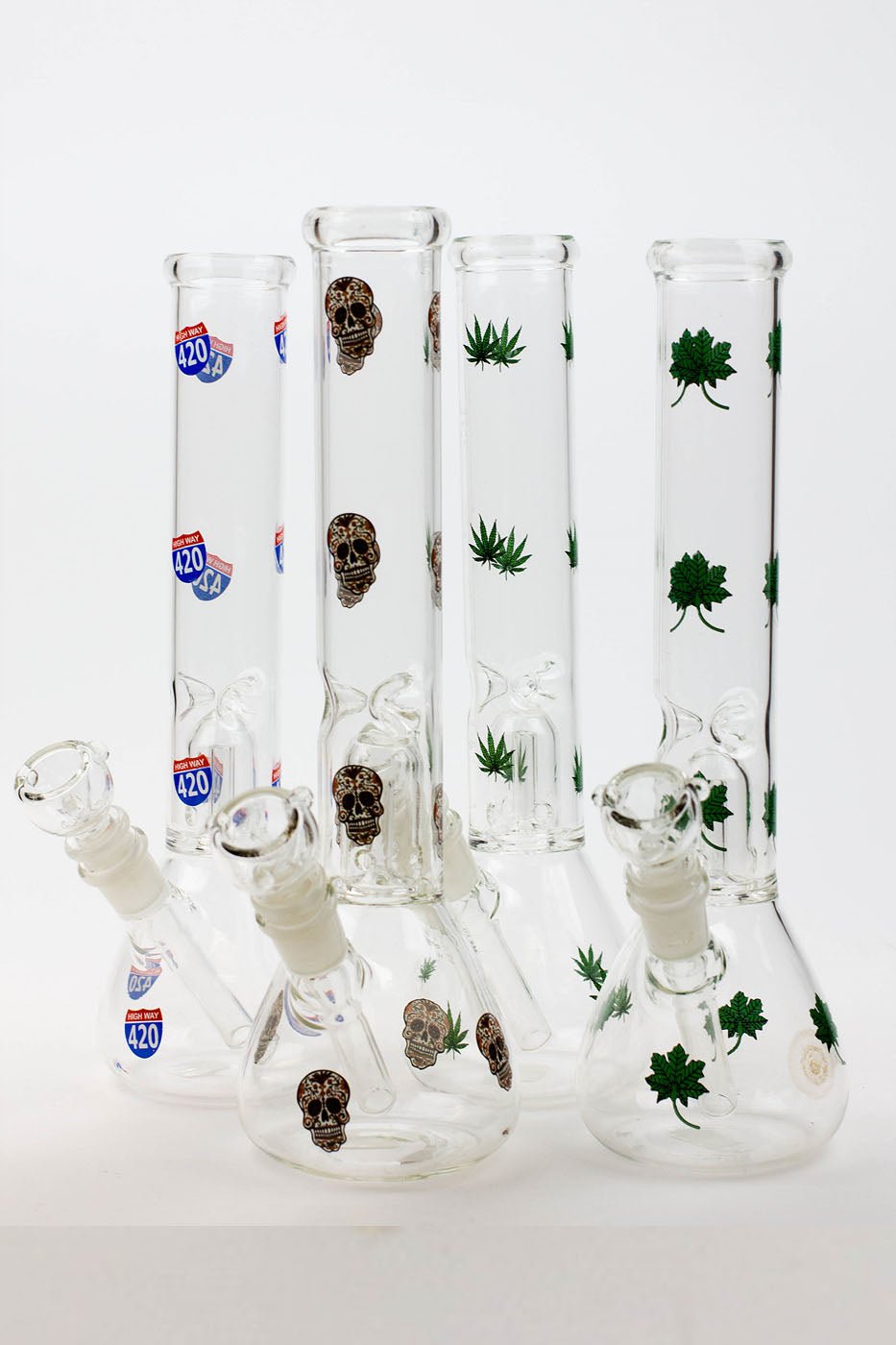 Single Dome Perc 11.5" Glass Beaker Bong - Glasss Station