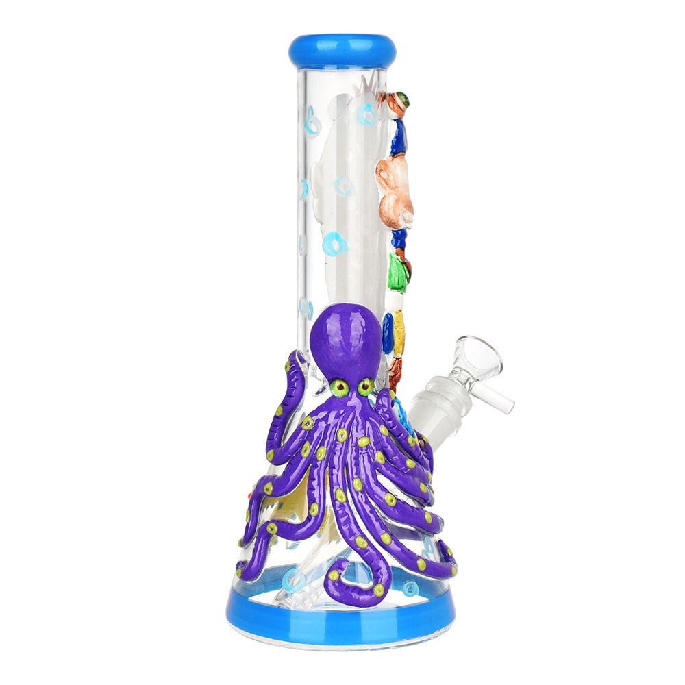 Under The Sea 3D Painted Beaker Bong - Glasss Station